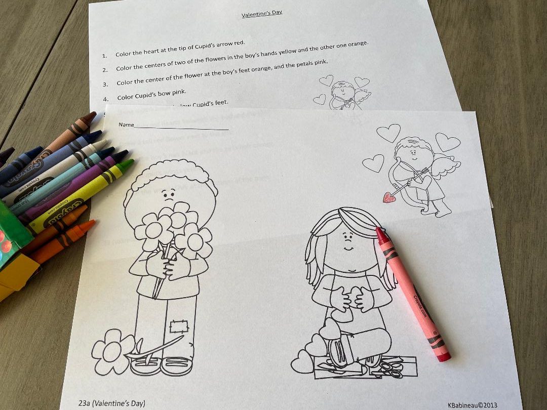 Following Directions Printable Worksheets - Kathy B SLP